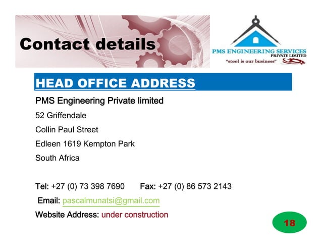 PMS Engineering Pvt Ltd Corporate Profile | PDF | Construction Industry ...