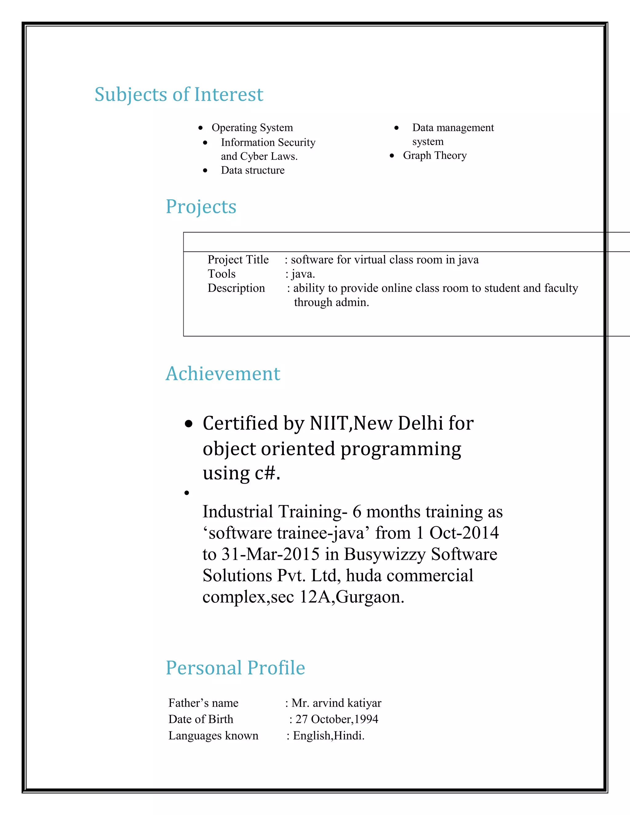 ankit.cv1 | Programming Languages | Computing
