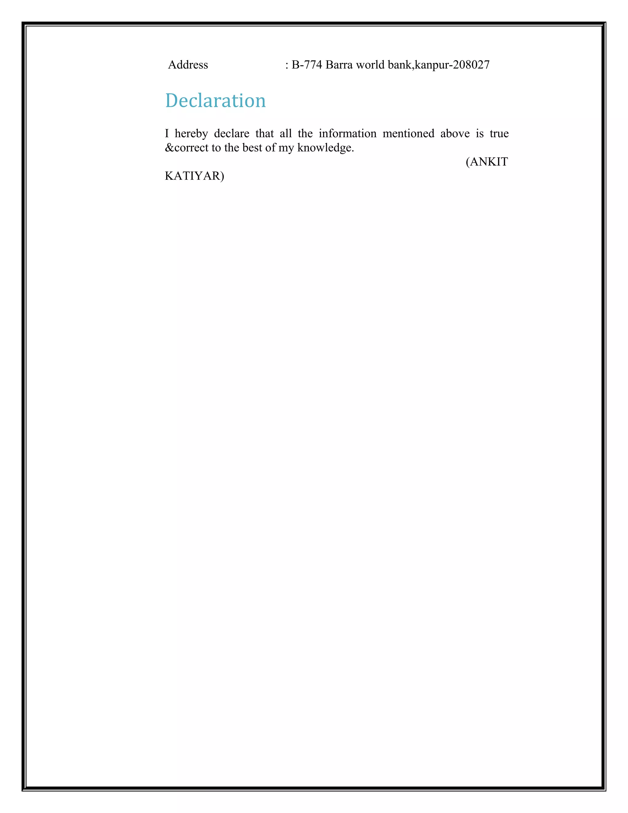 ankit.cv1 | Programming Languages | Computing