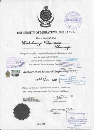 BSE Certificate | PDF