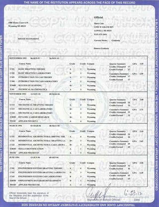 ITT Official Transcript | PDF