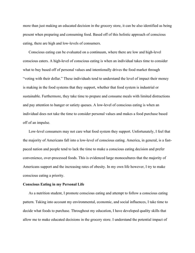 Conscious Eating | PDF