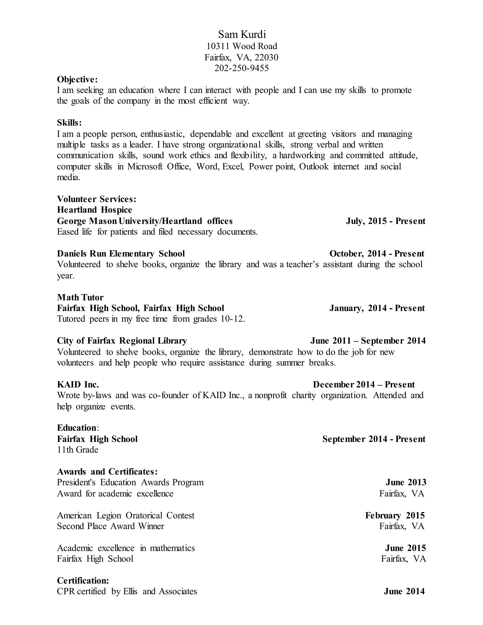 Sam Kurdi Resume | DOCX