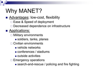 Intrusion detection in MANETS | PPTX