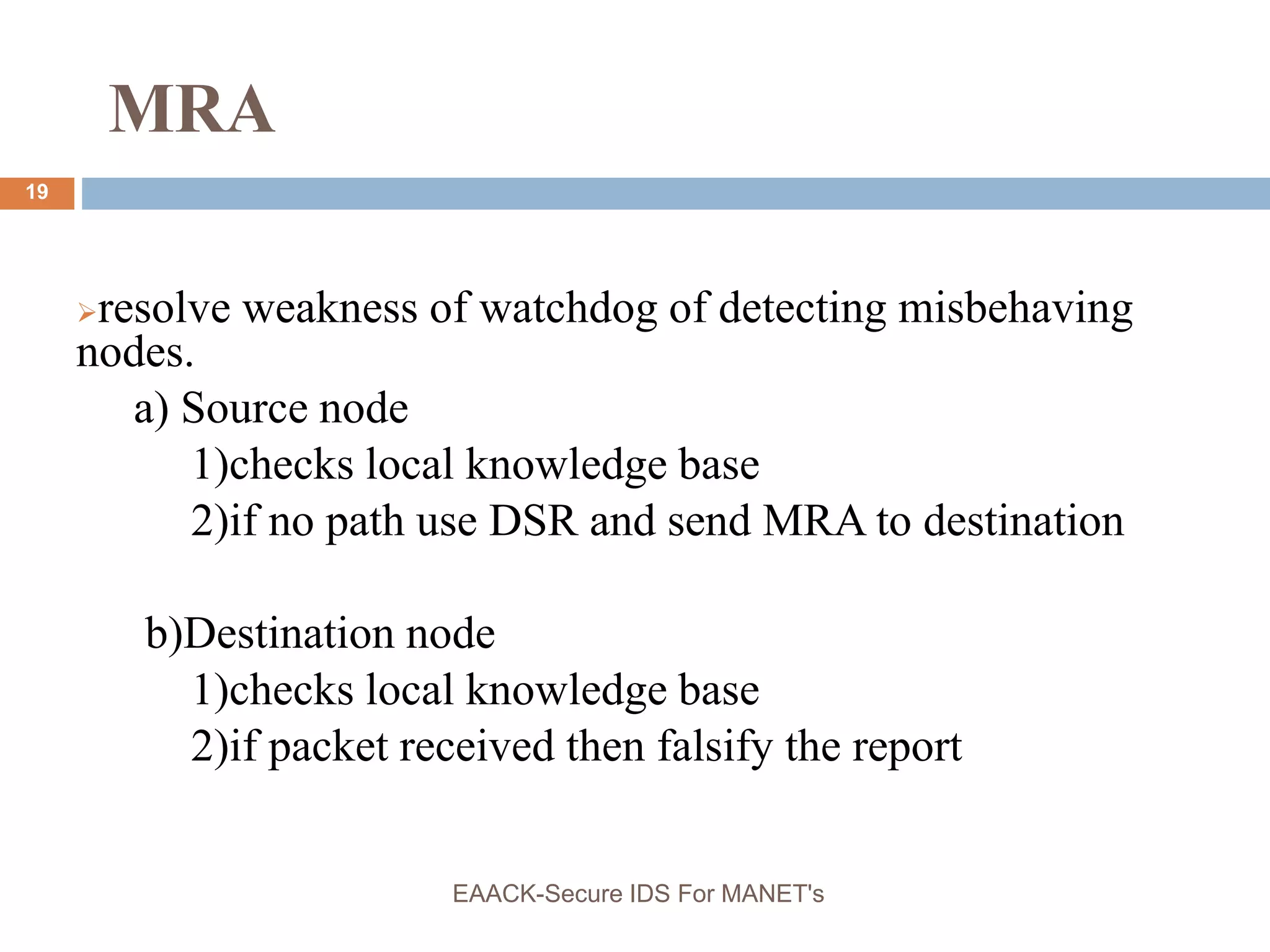 Eaack—a Secure Intrusion Detectionppt