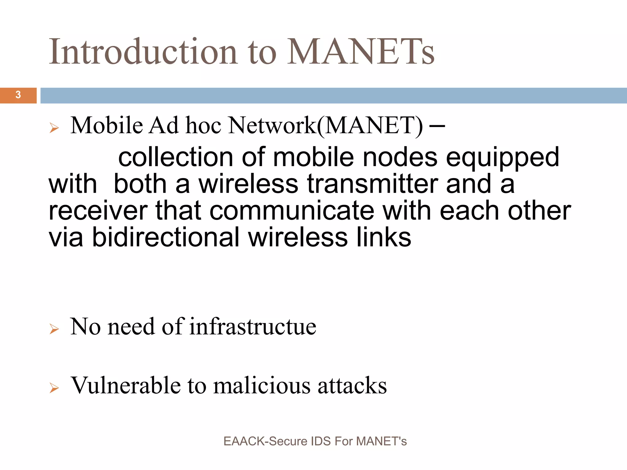 Eaack—a Secure Intrusion Detectionppt