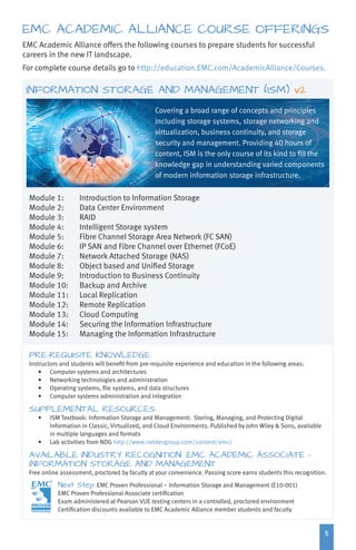 EMC Academic Alliance Program Guide | PDF