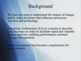 EA as a Change Management Agent | PPT | Business Administration | Business