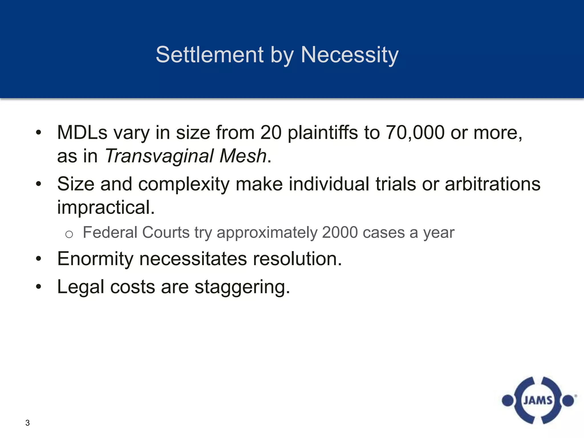 MDL Settlement Strategy Yanni v01 | PPTX