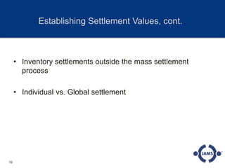 MDL Settlement Strategy Yanni v01 | PPTX