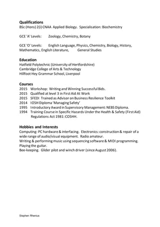 Stephen CV | DOCX