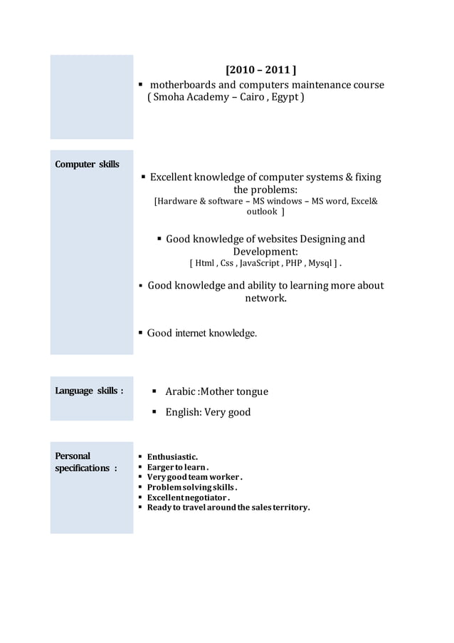 maged c.v | DOCX | IT and Internet Support | Internet