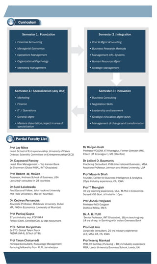 Executive MBA Brochure - Europe Asia Business School Mumbai | PDF