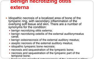 External auditory canal anatomy pathologies & management | PPTX