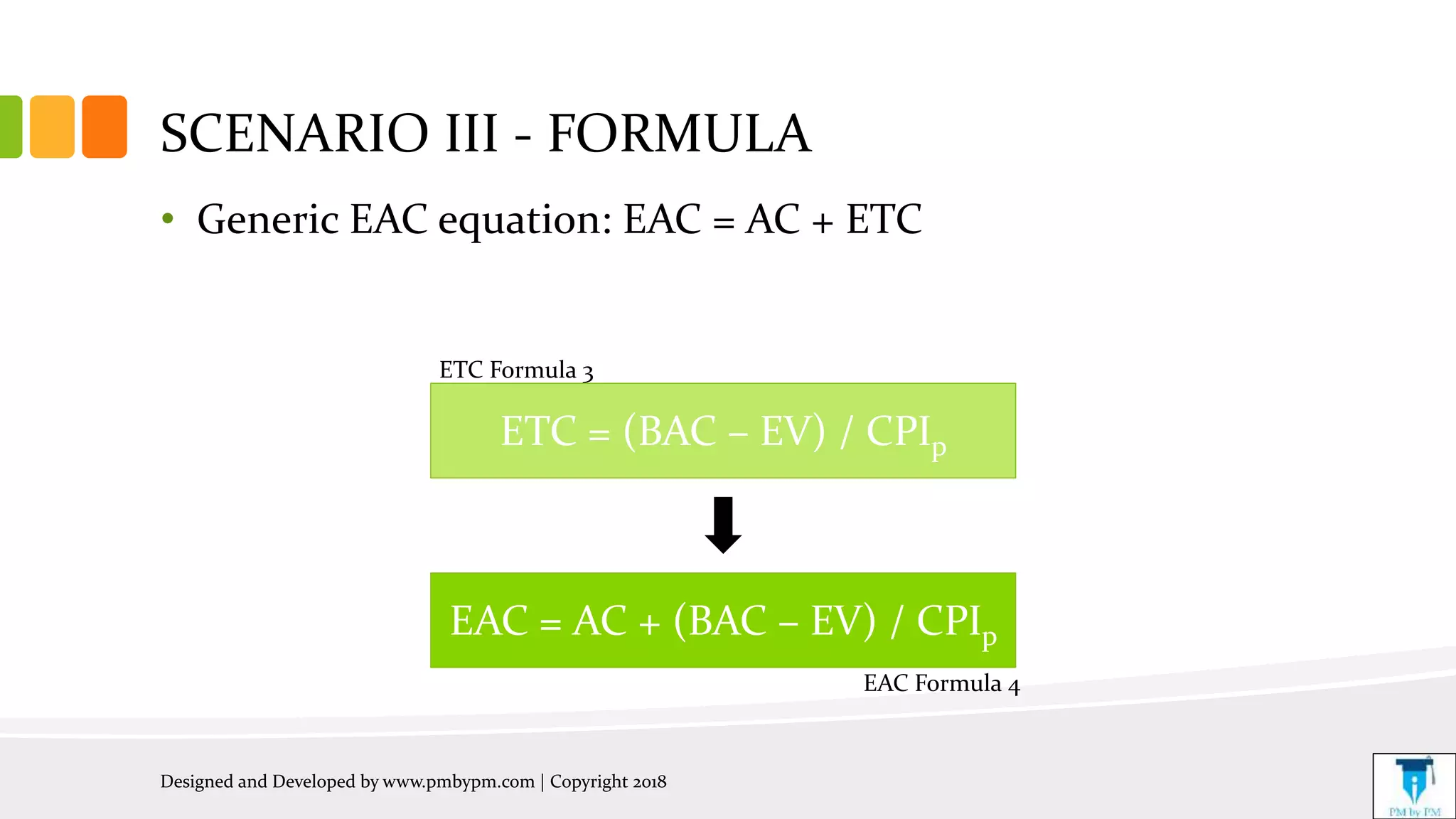 Calculating Estimate At Completion (EAC) Using 5 Different Formulas | PPTX | Business Accounting ...