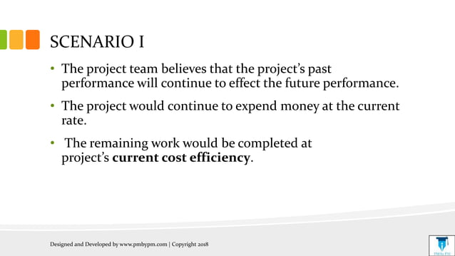 Calculating Estimate At Completion Eac Using 5 Different Formulas Ppt
