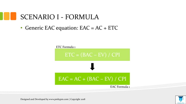 Calculating Estimate At Completion Eac Using 5 Different Formulas