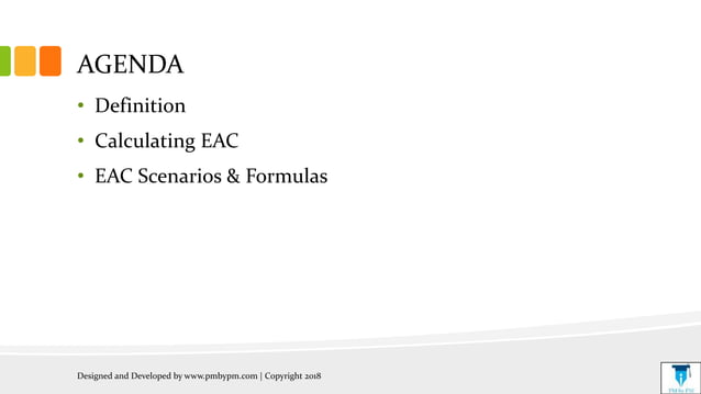 Calculating Estimate At Completion Eac Using 5 Different Formulas