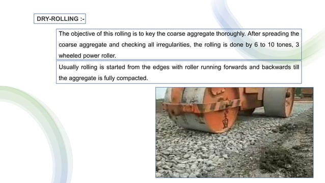 ESTIMATE THE CONSTRUCTION PROCEDURE OF WATER-BOUND MACADAM ROAD | PPTX