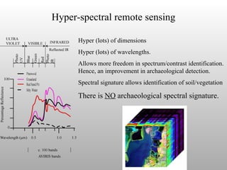 Archaeological applications of multi/hyper-spectral data: challenges and potential | PPT