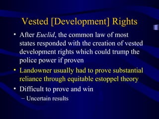 Vested Rights in Condemnation-1-3.ED Semiinar 2014v4.Powerpoint | PPT