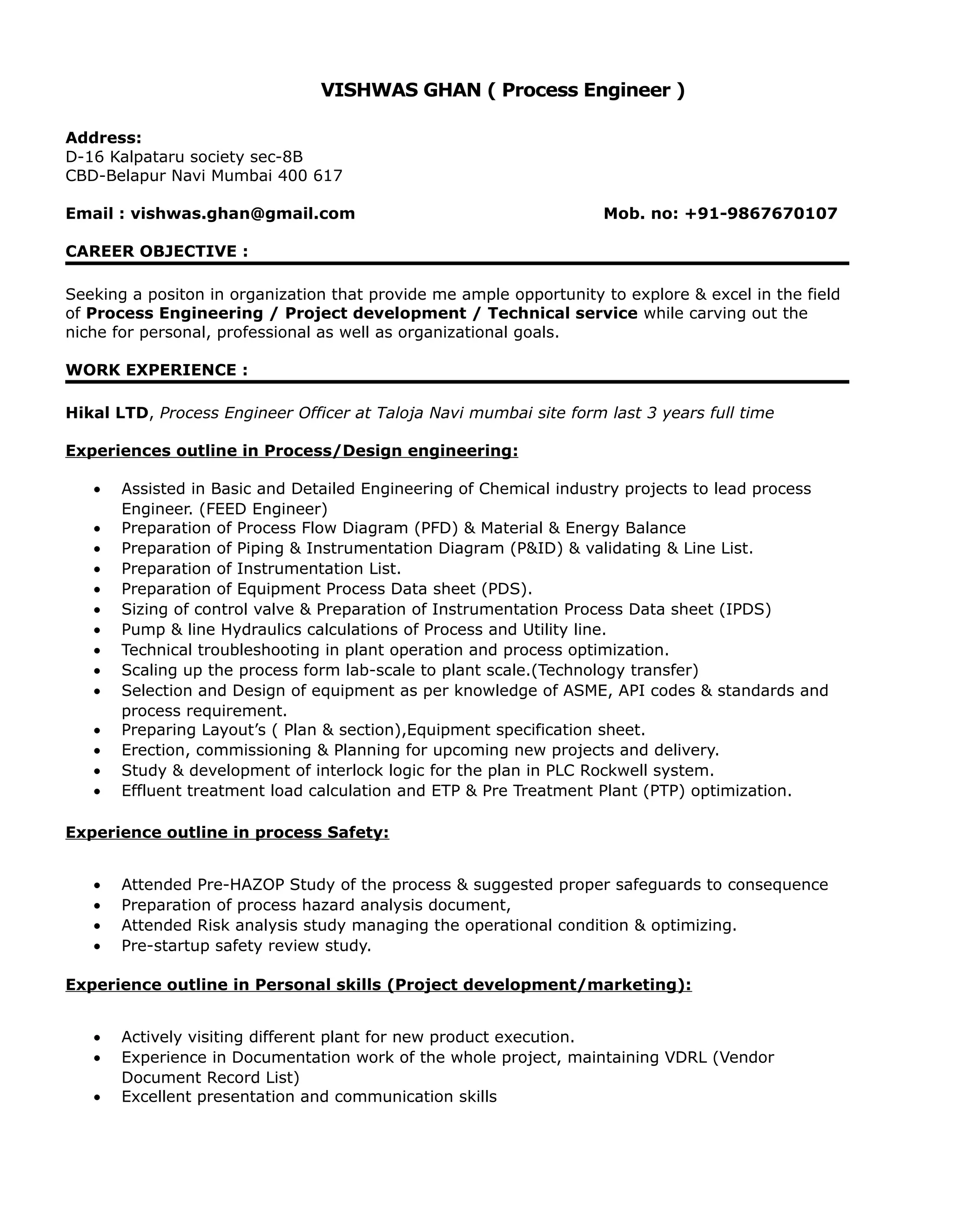 vishwas_Ghan_Resume | PDF