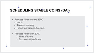 Stable Coin Use Cases LiveStream with MakerDAO: 9/11/18 | PPT