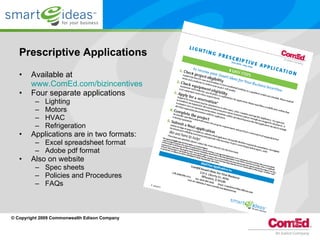 Elgin Area Chamber and ComEd Smart Ideas for Elgin Business | PPT