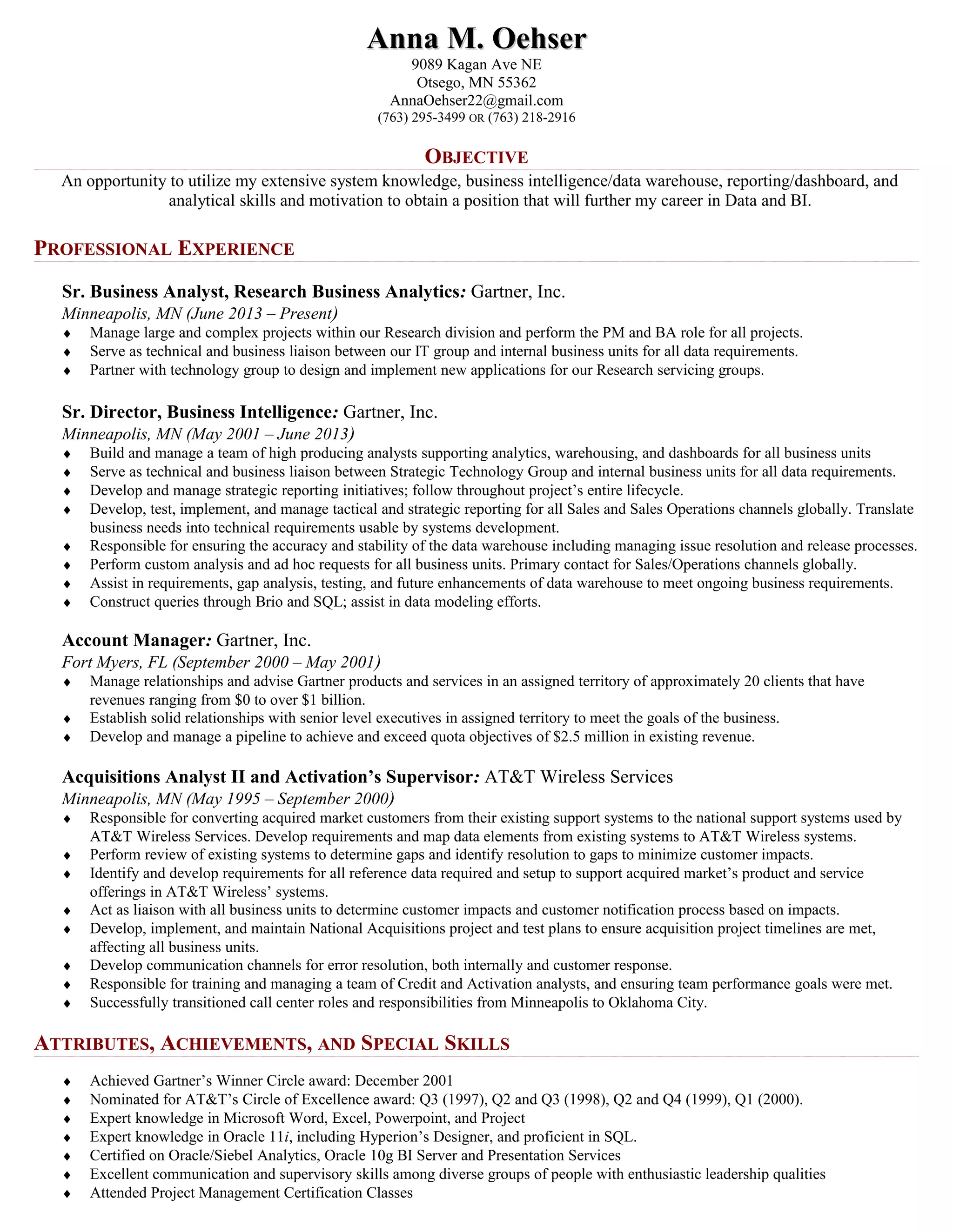 Anna Oehser_Resume_051916 | DOC