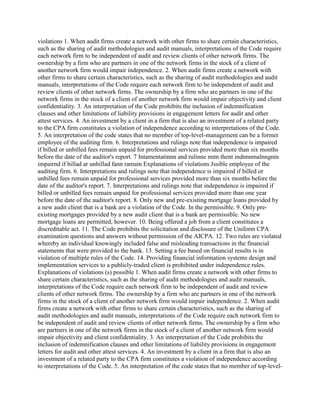 Each of the situations involves possible violations of the AICPA Code.docx