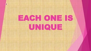 EaCh ONE iS uNiquE std iv.pptx | World/International Music | Music