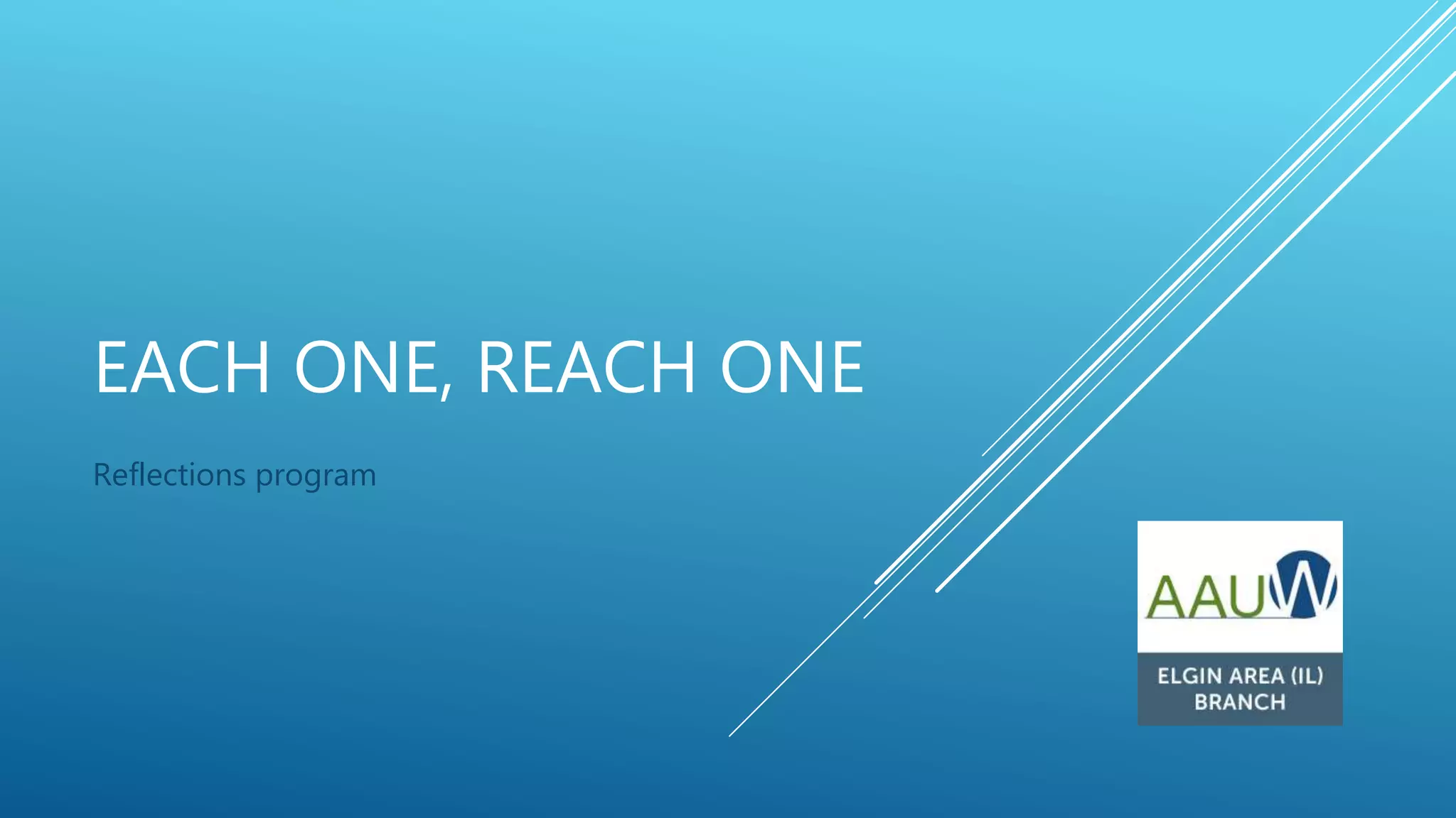 Each one, reach one pp | PPTX