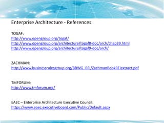 Enterprise Architecture Overview | PPTX