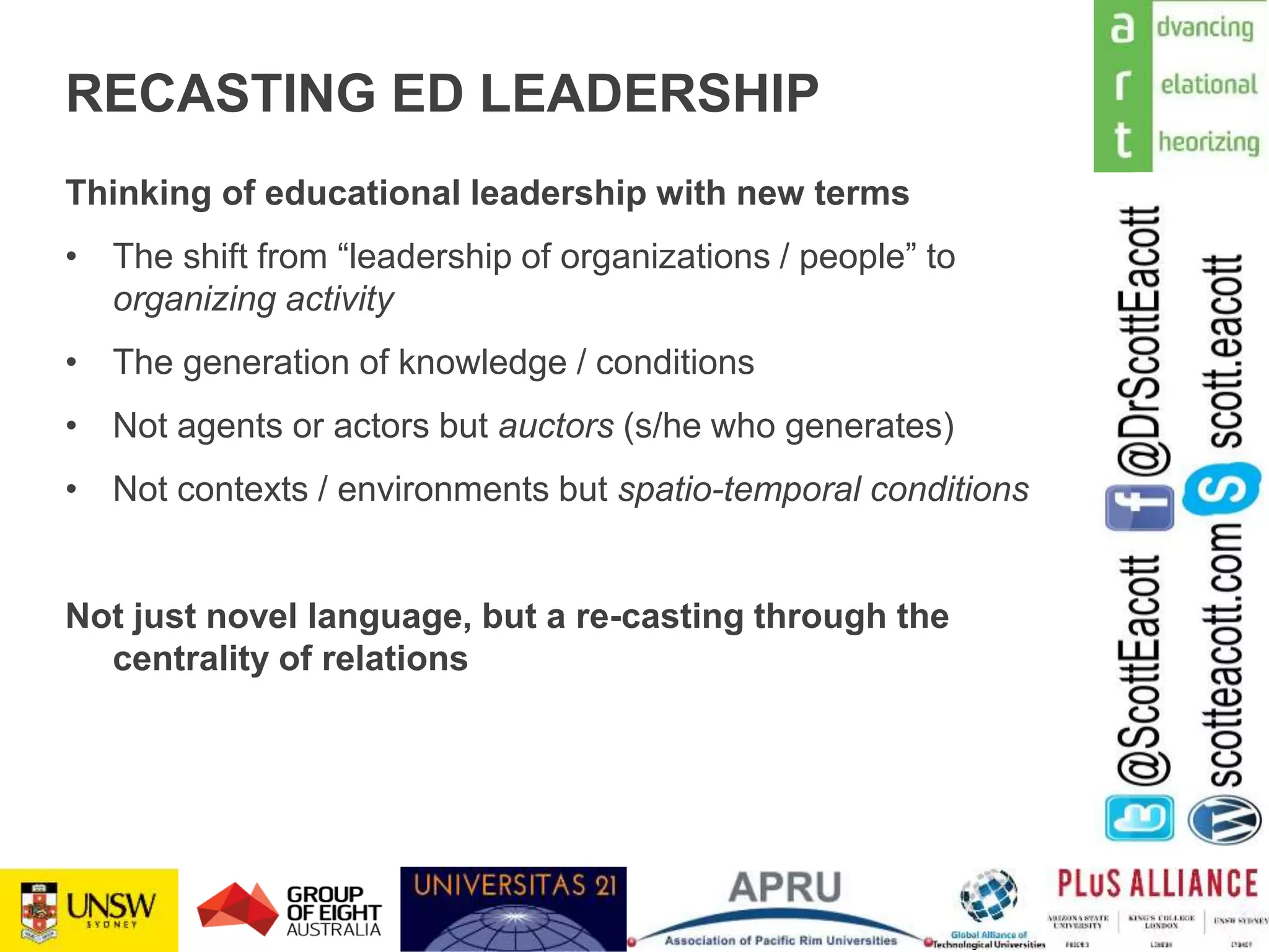 From 'leading' to 'organizing' | PPT