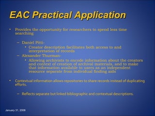Eac Presentation | PPT