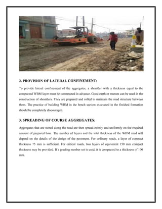 ESTIMATE THE CONSTRUCTION PROCEDURE OF WATER-BOUND MACADAM ROAD | PDF ...