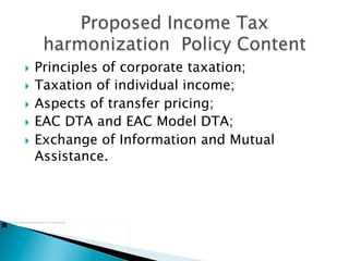 Tax Harmonisation in the East African Community | PDF
