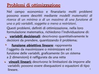 Appunti di Elaborazione automatica dei dati: il simplesso | PDF