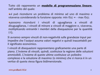 Appunti di Elaborazione automatica dei dati: il simplesso | PDF