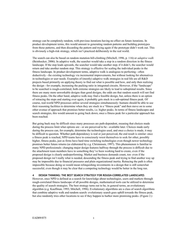 Design thinking unpacked: an evolutionary algorithm? | PDF | Graphics Software | Computer ...