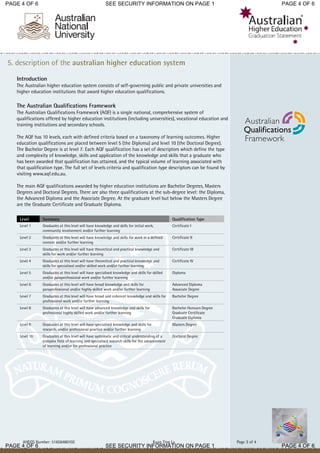 Graduation Certificate ANU | PDF