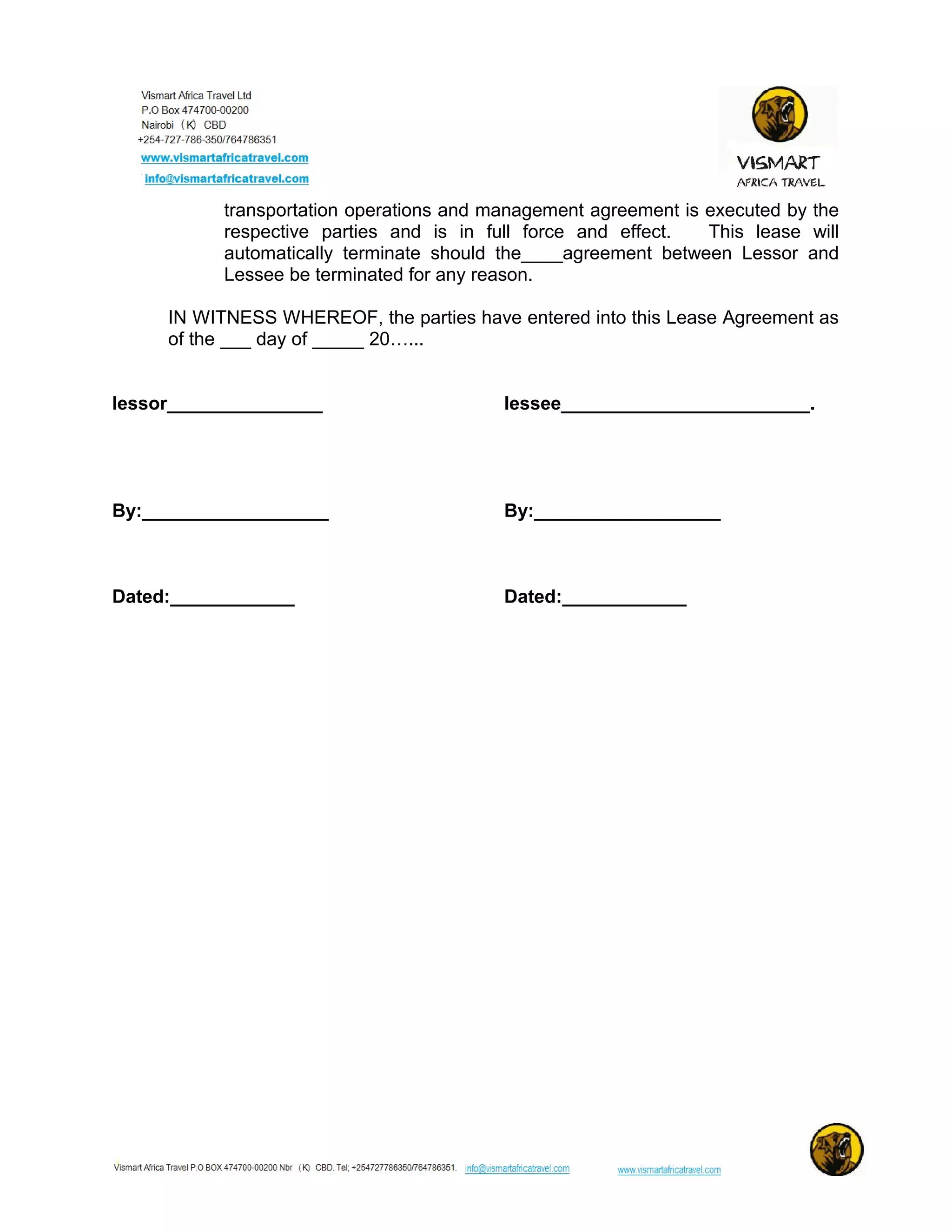 Lease agreement | DOC