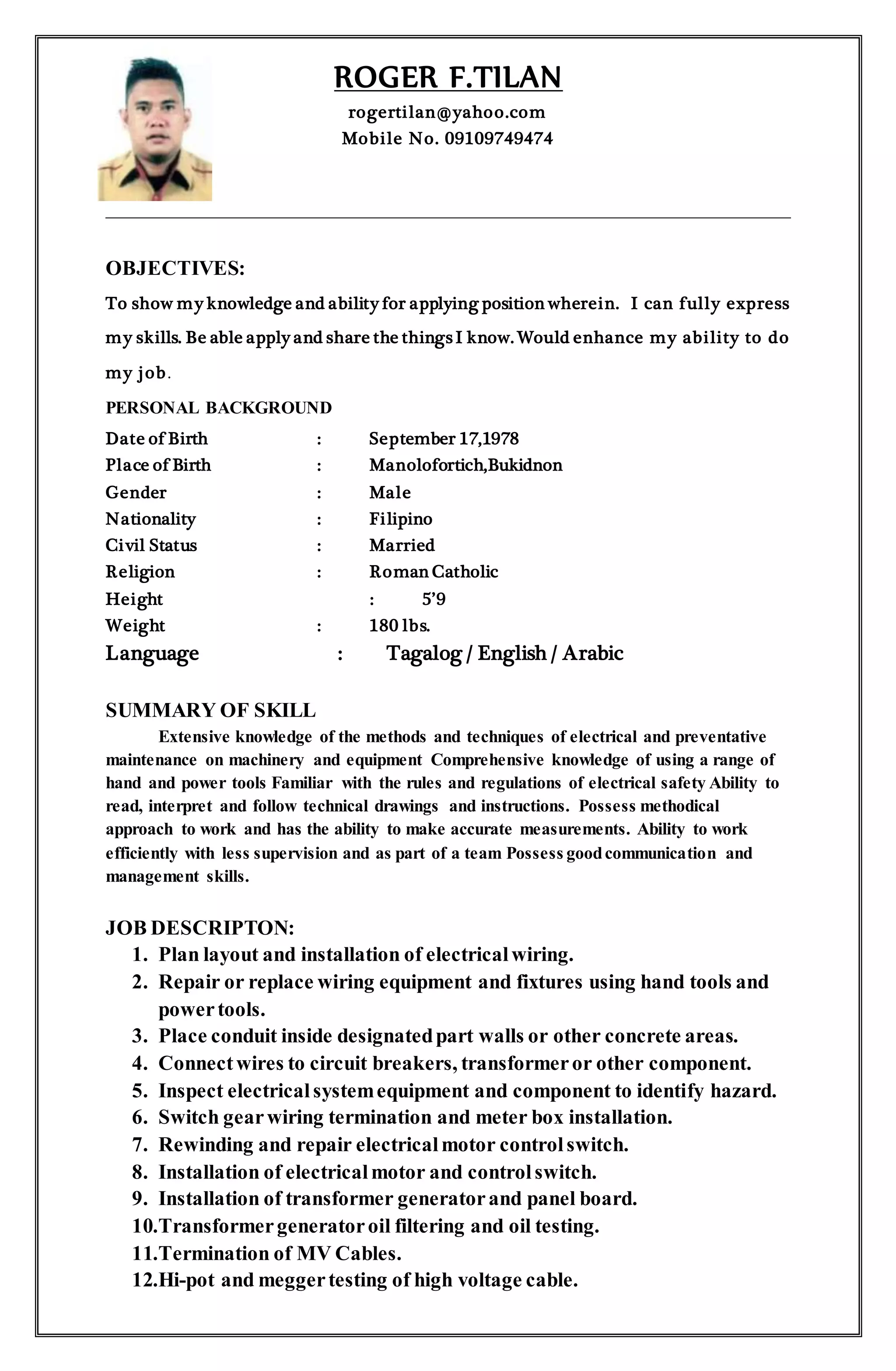 Roger RESUME 04_27_2015 | DOCX