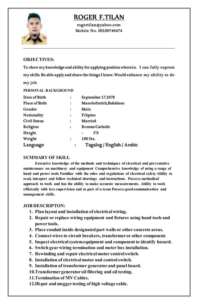 Roger RESUME 04_27_2015 | PDF