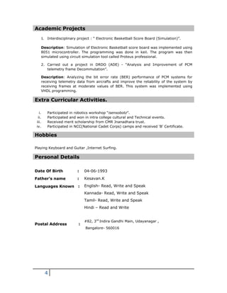 Yuvaraj.K Resume | PDF | Computing | Technology & Computing