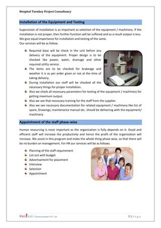 Introduction to Hospital consultancy 2016 | PDF