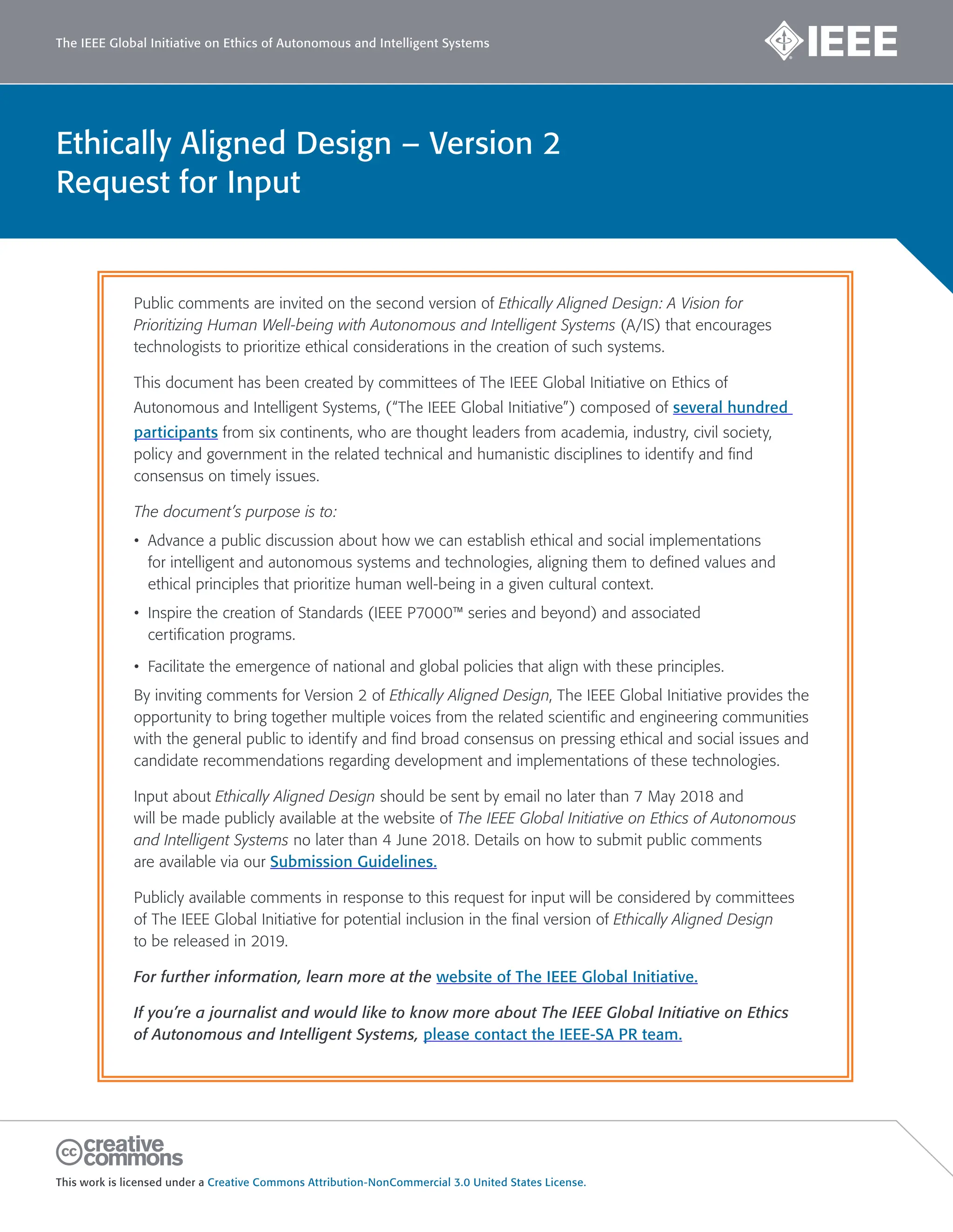 Ethically Aligned Design (Overview - Version 2) | PDF
