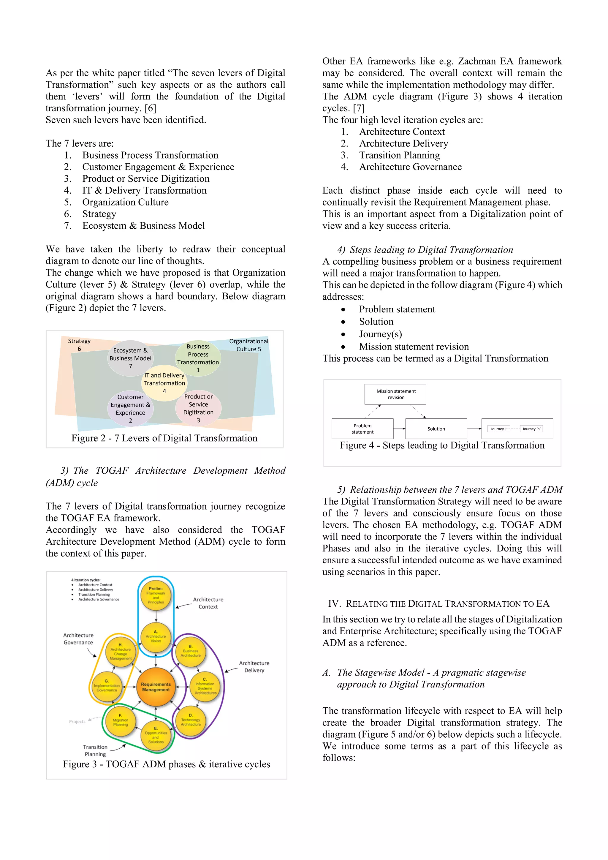 Enterprise Architecture And Digitalization Pragmatic Stage Wise