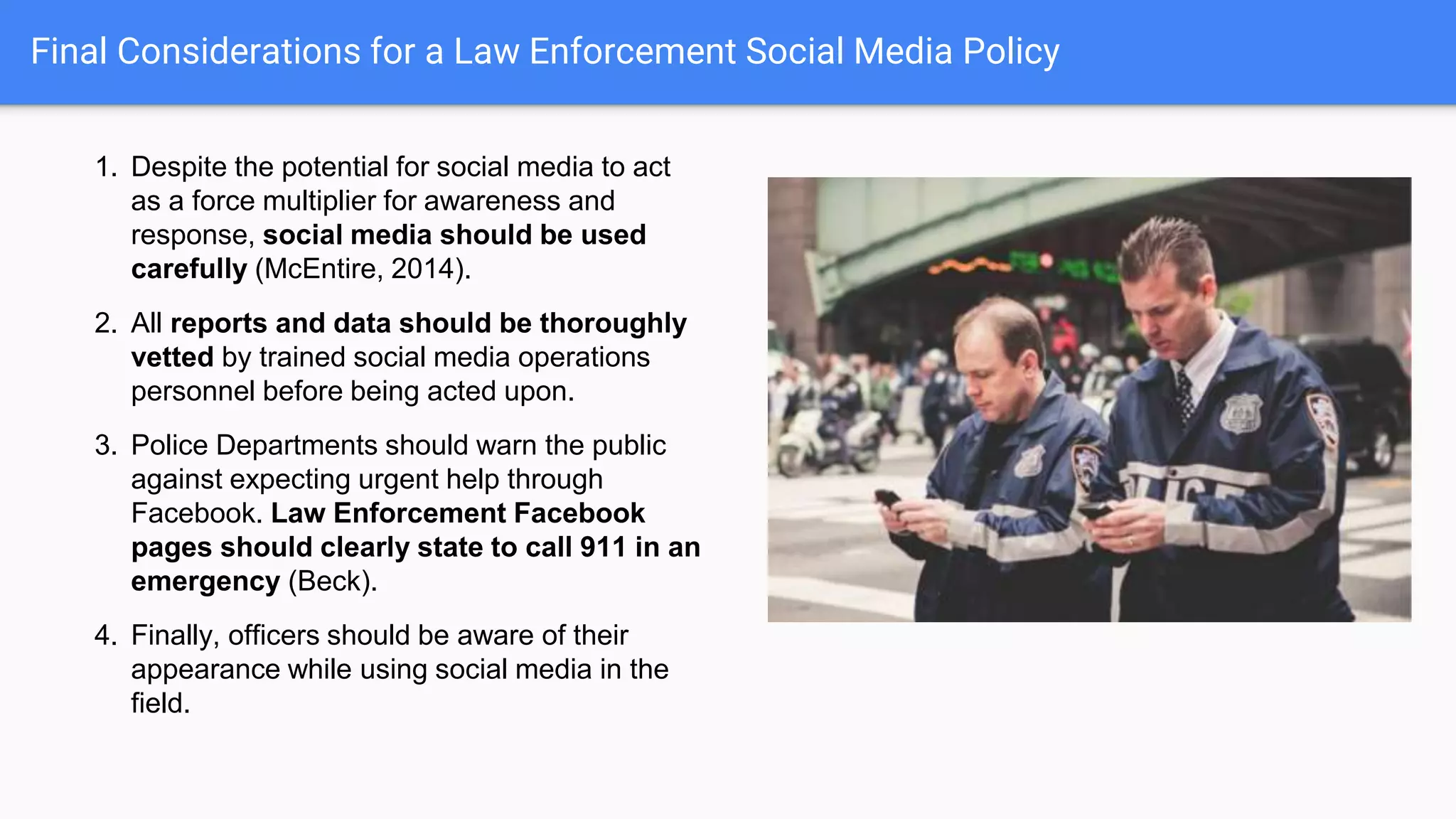 Law Enforcement & Social Media: Enhancing Response, Communication, and ...