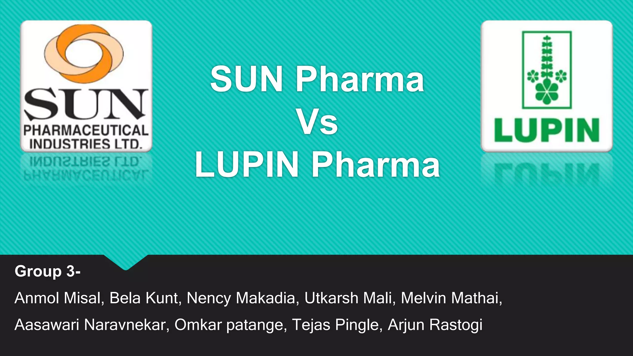 Sun Pharma Vs Lupin Pharma | PPTX